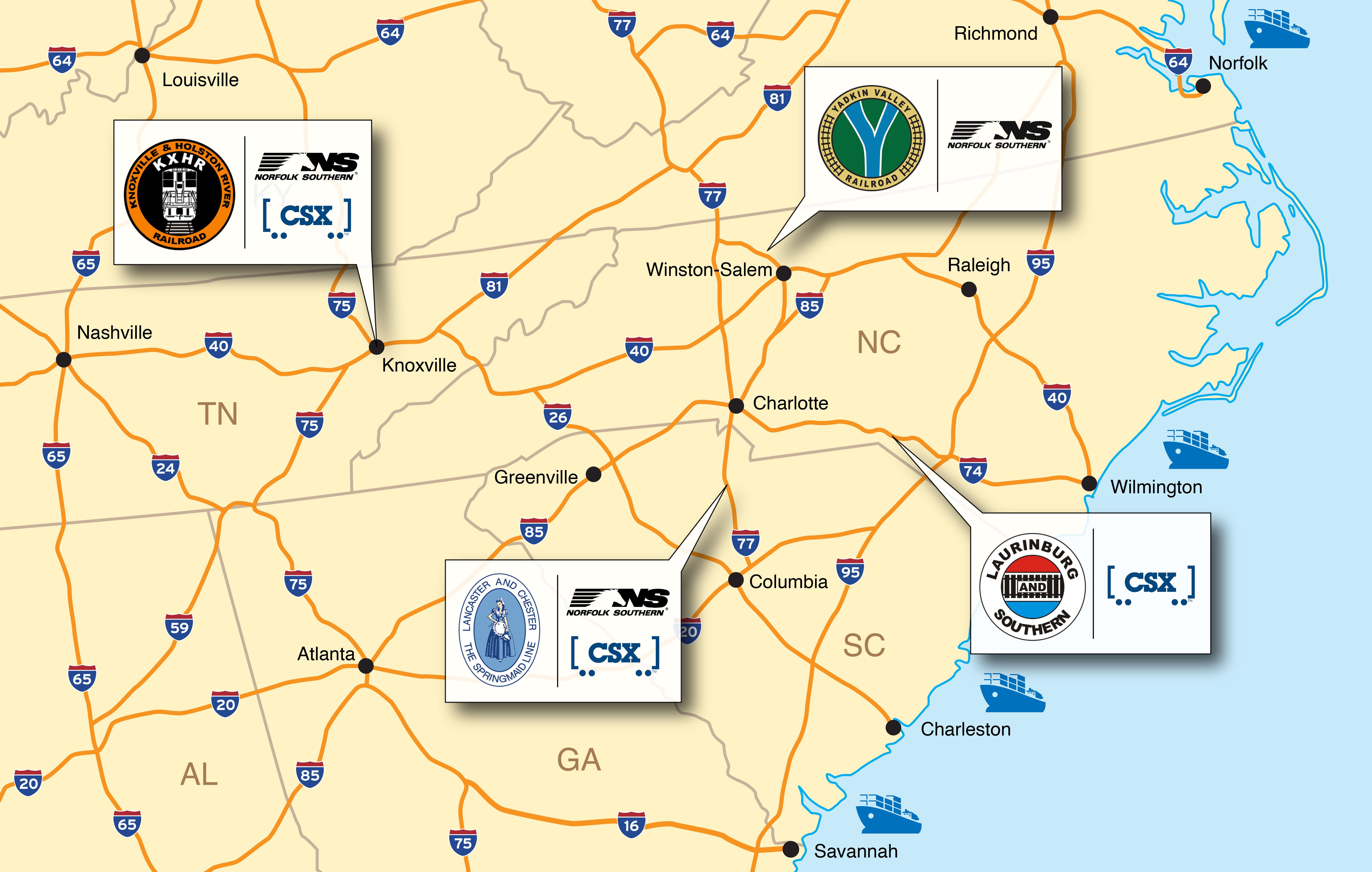 Shortline Railroads in the Southeast | Gulf & Ohio Railways, Inc.